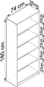 Regál SVEN - R006 - buk