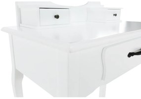 Toaletní stolek s taburetem Linetik (bílá). 1015638