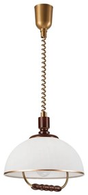 Lamkur Stahovací lustr RAMONA 1xE27/60W/230V béžová/tmavě hnědá LM-1.1/107