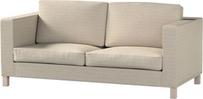 Potah na pohovku IKEA  Karlanda rozkládací, krátký barva béžová látka pletený vzor