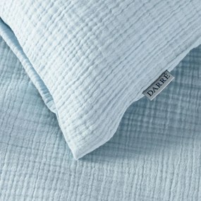 Celoroční mušelínové povlečení Ice Blue - GOTS Velikost: atypický 200 x 200 + 2 x 70 x 90