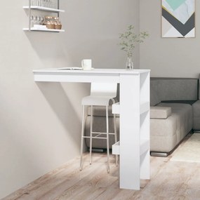 Nástěnný barový stolek bílý 102x45x103,5 cm kompozitní dřevo - Default Title