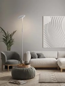 LED stmívatelná bílá stojací lampa Notos