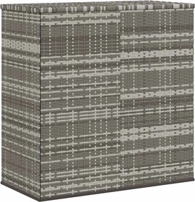 Zahradní úložný box PE ratan 100 x 49 x 103,5 cm šedý 317225