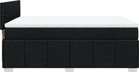 Box spring postel s matrací černá 140x200 cm textil 3289393