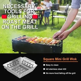 UG Grill Grilovací mísa 18x18x6cm nerez