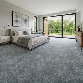 Condor Carpets, Metrážový koberec Serena 6672, na míru, šíře 4m,5m, modrá, filc, dětský pokoj