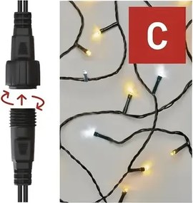 Emos D1AN02 Connect / Světelný řetěz / 100 LED / 10 m / teplá a studen
