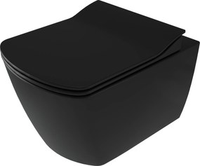 Deante Blur, záchodová WC mísa s funkcí bidetu 525x372x349 mm, černá matná, DEA-CDZ_NWPW