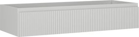 Mexen Rivel, koupelnová skříňka 120 cm, 1 zásuvka, drážkovaná, šedá matná, 91A20-12023-1-BF62