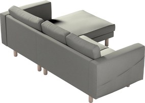 Potah na pohovku IKEA Norsborg 3-místná se šezlongem barva šedá látka pletený vzor