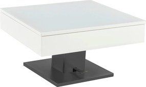 XXXLutz KONFERENČNÍ STOLEK, černá, bílá, kov, sklo, kompozitní dřevo, 80/80/47 cm Livetastic - Konferenční stolky - 002809007201