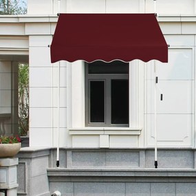 Costway 150 cm široká příchytná markýza bez vrtání, balkonová