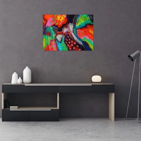 Obraz abstraktní - barvy (70x50 cm)
