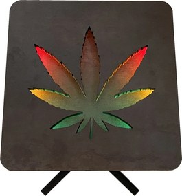Li-Go "List Canabis" lampa 19x19 cm provedení povrchu: bříza