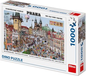 DINO Puzzle Staroměstské náměstí 66x47cm skládačka 1000 dílků dn533028