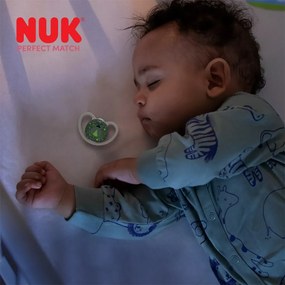 Dudlík NUK Perfect Match Air Night FIREFLY/LION 0-6m 2ks box velikost 0-6 m