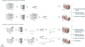 Deska pod umyvadlo v dekoru dubu v přírodní barvě 120x51 cm i.Life B – Ideal Standard