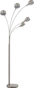 Stojací lampa 200 cm 5 x E14 stříbrná 282417