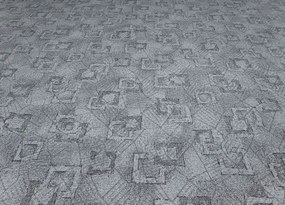 Koberce Breno Metrážový koberec BOSSANOVA 95, šíře role 400 cm, Šedá