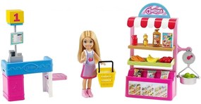 Barbie chelsea a obchod s potravinami, mattel gtn67