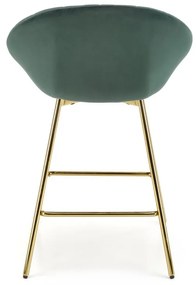 Barová židle H112 tmavě zelená
