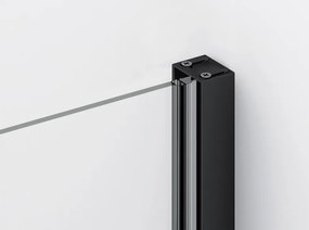 Sanswiss ANNEA AN1C jednokřídlé sprchové dveře 75 cm AN1C007500607 Šířka: 750 mm, Profil: Černá, Sklo: Hladké čiré