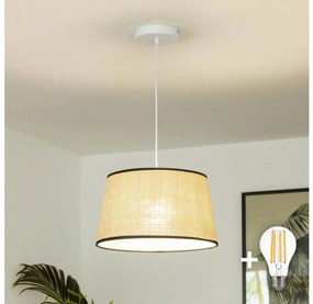 Brilagi - LED Lustr na lanku CERIA 1xE27/40W/230V pr. 35 cm béžová