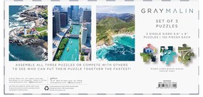 Galison Puzzle Letecké záběry USA 3×120 dílků