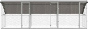 Psí kennel 3 ks Stříbrná 6 x 2 x 2 m Pozinkovaná ocel 3368326