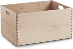 Zeller úložný box dřevěný bukový, vysoký 40x30cm