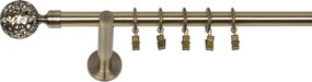 Dekodum Jednořadá moderní garnýž Azur 19 mm starožitné zlato 140 cm