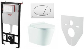 Alcaplast AM101/1120 Sádromodul komplet do sádrokartonu se závěsným WC RIMLESS Ovale Basso