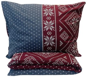 Povlečení vánoční flanelové Nordic 200x140cm+90x70cm TiaHome