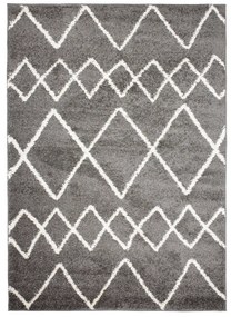 Kusový koberec shaggy Prata šedý 60x100cm
