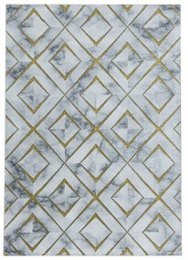 Ayyildiz, Kusový koberec Naxos 3811 gold, 140x200, šedá, kancelář