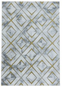 Ayyildiz, Kusový koberec Naxos 3811 gold, 140x200, šedá, kancelář
