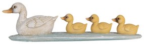 Dekorace kachna s káčátky v řadě - 26*6*7 cm