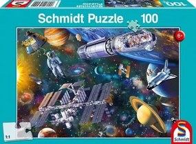 SCHMIDT Puzzle Vesmírná zábava / 100 dílků / 36,1 × 24,3 cm