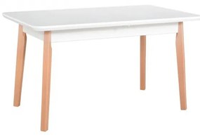 Rozkládací stůl Harry 80 x 140/180 VII, Barva dřeva: bílá, Barvy nožiček: Bíla Mirjan24 5902928680195