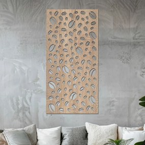 dřevo života Dřevěný panel KÁVOVÁ ZRNA malá Zvolte rozměr (cm): 40x80, Zvolte barvu dekoru: Dub Sonoma