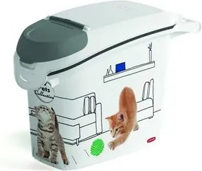 Curver Kontejner na krmivo - vzor kočky 15l/6kg