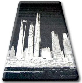 koberec SIZAL FLOORLUX 20240 černý / stříbro velikost 240x330 cm | krásné koberce cz