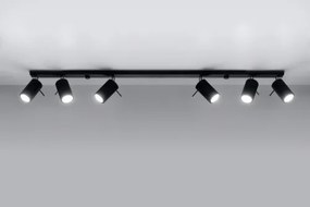 Bodové svítidlo SOLLUX Ring 6l GU10 6x40W bez zdroje SL.0334 černá