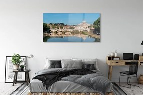 akrylový obraz Rome River mosty 140x70 cm