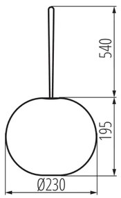 Kanlux 38032 - LED Venkovní nabíjecí závěsné svítidlo STONO LED/1W/3000 mAh IP54