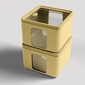 BLIMPLUS Dóza na potraviny Peek Box Quadro Citrus / 2,6 l / Polypropyl