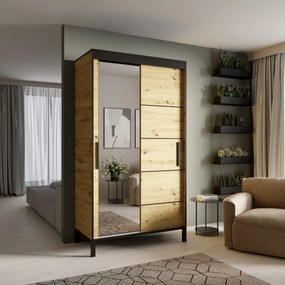ADRK Furniture Posuvná skříň BELL-M 120 SW-BLM-120-A
