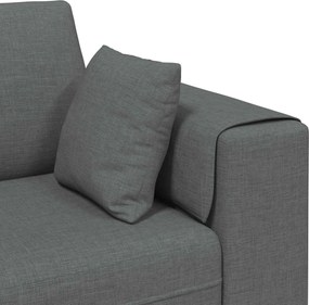 Pohovka 3 ks Tmavě šedá textil 3335163