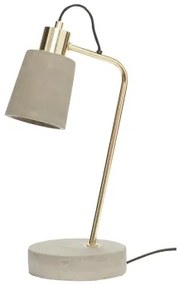 Betonová stolní lampa Brassy Hübsch